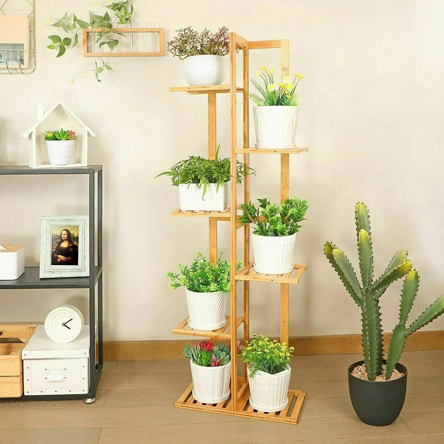 Bamboo Tiered Plant Display Stand – NextGenGardening