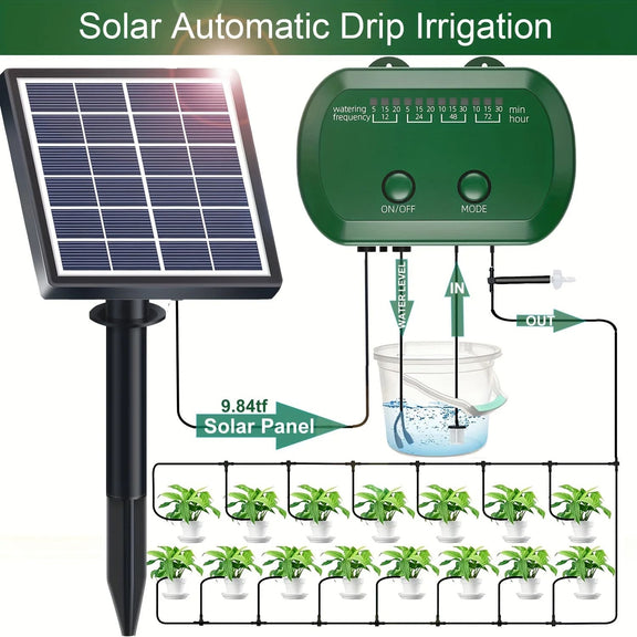 Solar Drip Irrigation Kit for Eco-friendly Automatic Watering ...