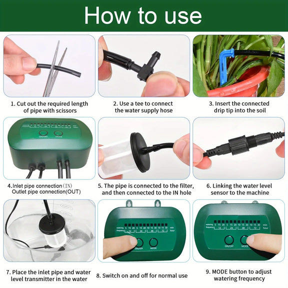 Solar Drip Irrigation Kit for Eco-friendly Automatic Watering ...