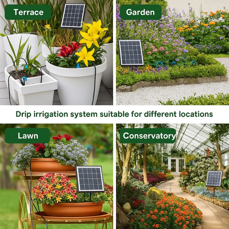 Solar Drip Irrigation Kit for Eco-friendly Automatic Watering ...