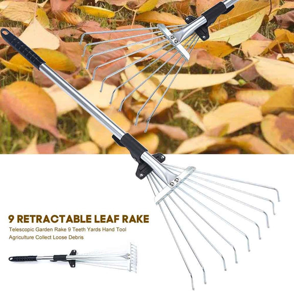 Retractable & Lightweight Mini Garden Rake – NextGenGardening™