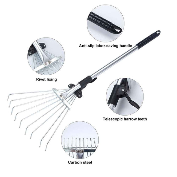 Retractable & Lightweight Mini Garden Rake – NextGenGardening